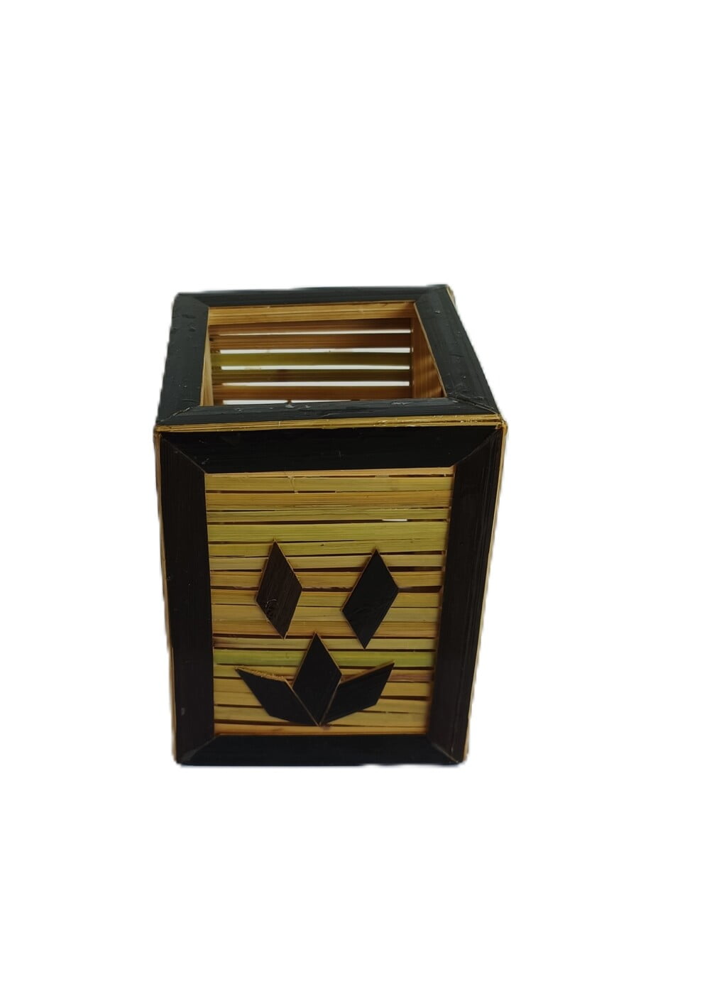 Handmade rectangular utility box made of bamboo || Natural - Buy Online